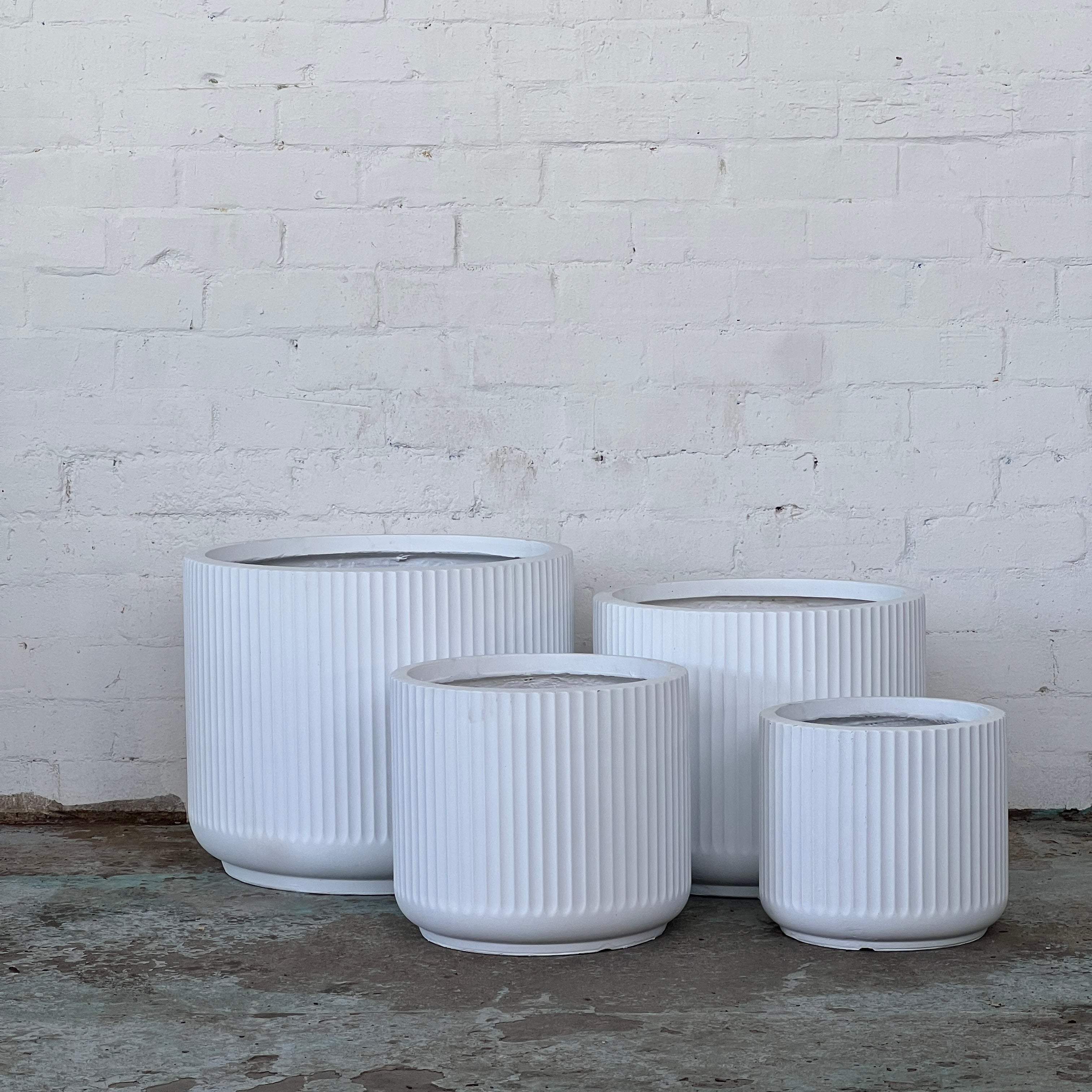 GardenLite Corrugated Cylinder Pot | The Borrowed Nursery