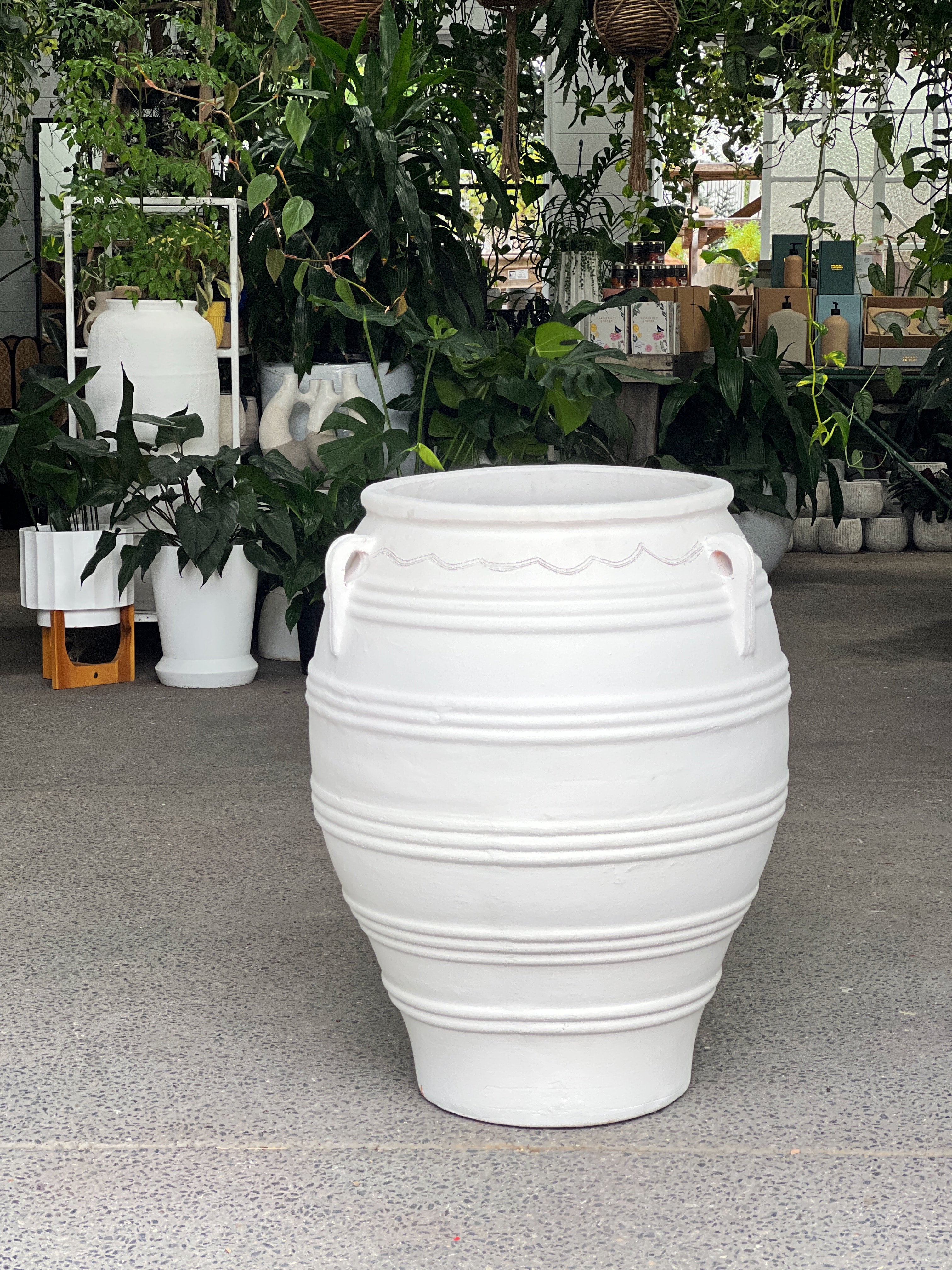 Pithari Urn - Pure white | The Borrowed Nursery